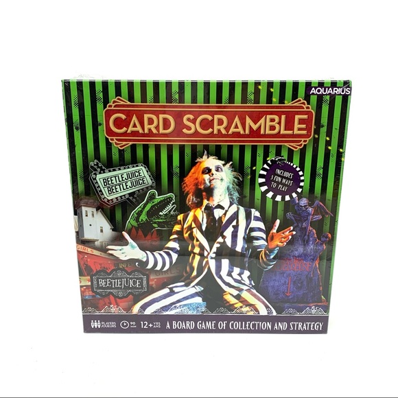 Warner Bros. | Games | Beetlejuice Card Scramble Board Game 3 Ways To ...
